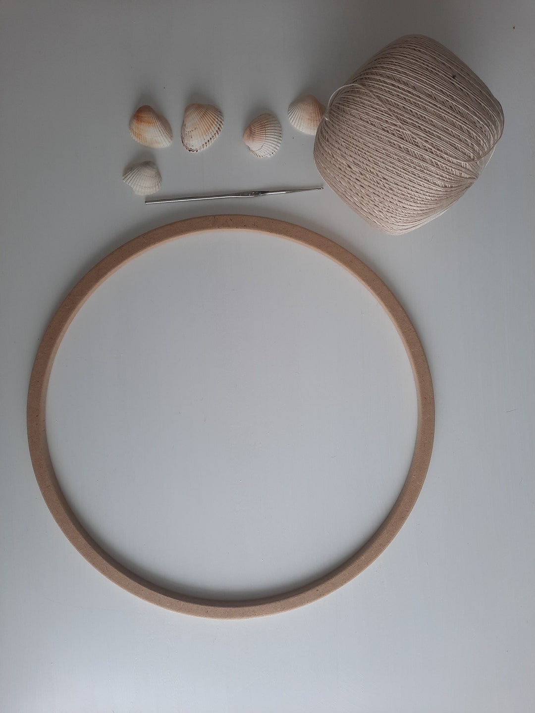 Hoop for Macrame, Natural Craft Material, Wooden Hoop, Plywood Ring for ...