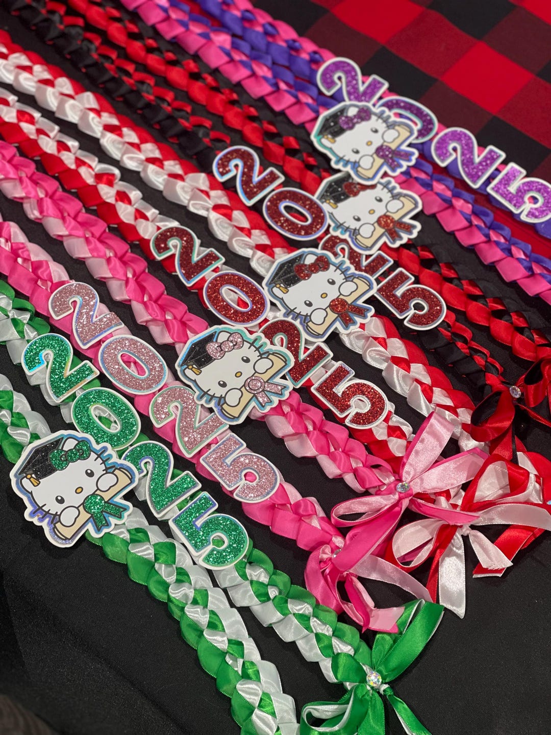 2026 Grad Lei: Personalized Satin Graduation Lei With Character - Etsy