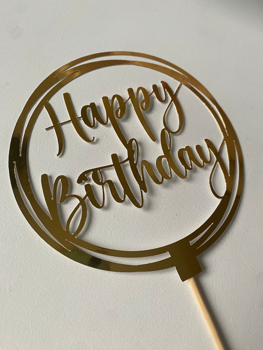 Happy Birthday Cake Topper, Birthday, Party, Decorations, Cake, Circle ...