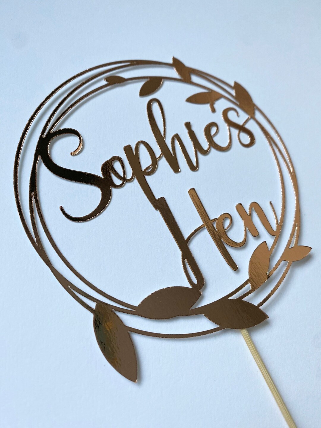 Personalised Hen Do Cake Topper, Personalised Wording Cake Topper ...