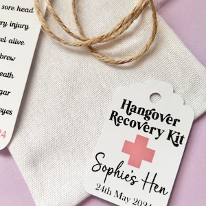 Personalised Hen Party Hangover Survival Card, Bride to Be, Party, Hen ...