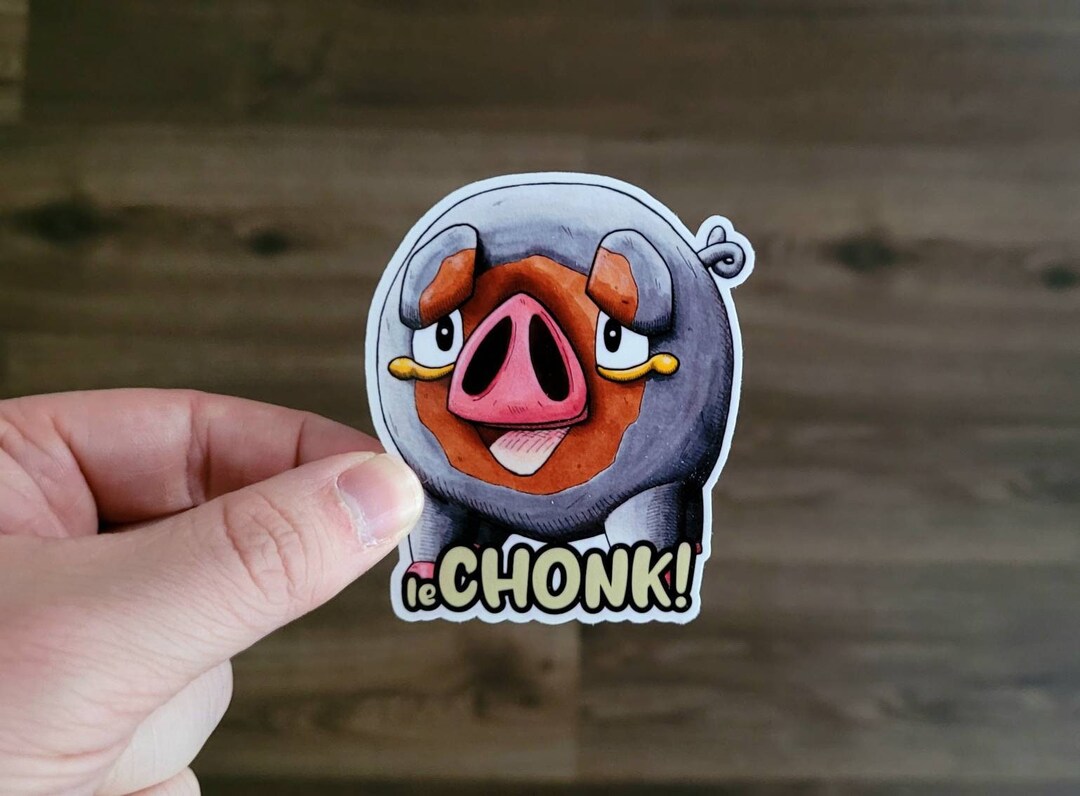 Lechonk Pokemon Sticker // Lechonk Decal - Etsy