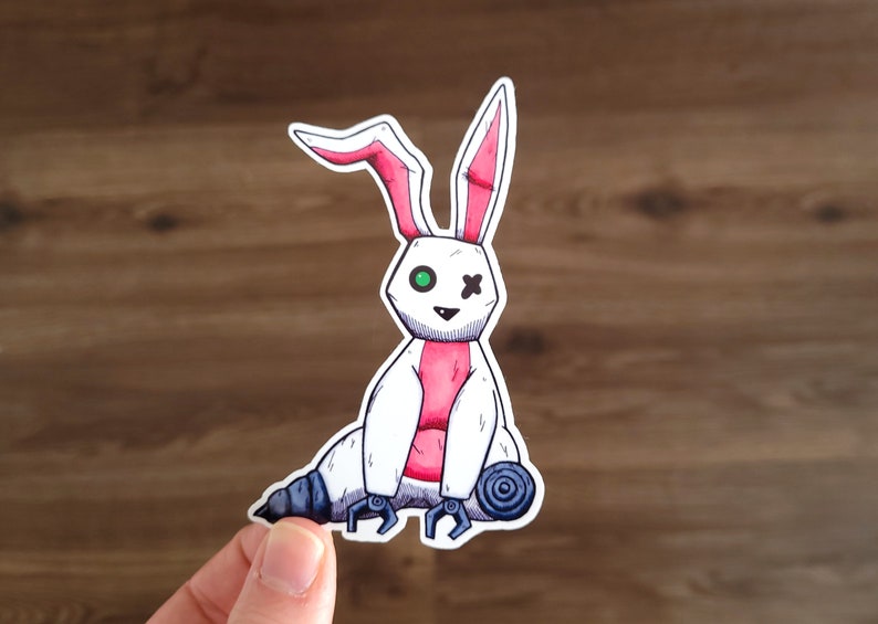 Tiny Tina Rabbit Sticker // Borderlands Sticker // Tiny - Etsy