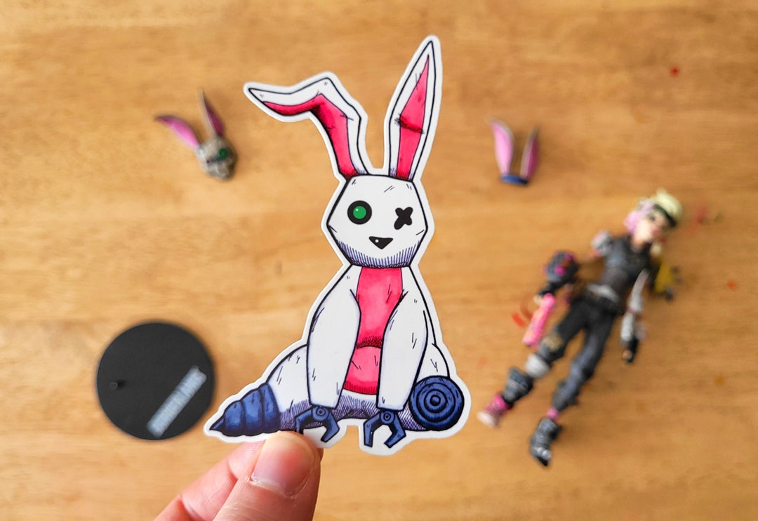 Tiny Tina Rabbit Sticker // Borderlands Sticker // Tiny - Etsy