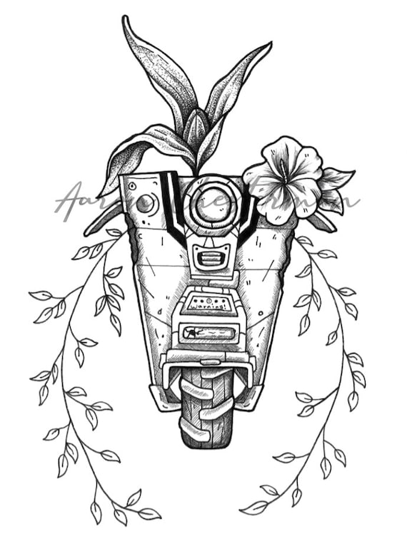 Borderlands 2 Claptrap Drawing