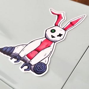 Tiny Tina Rabbit Sticker // Borderlands Sticker // Tiny - Etsy