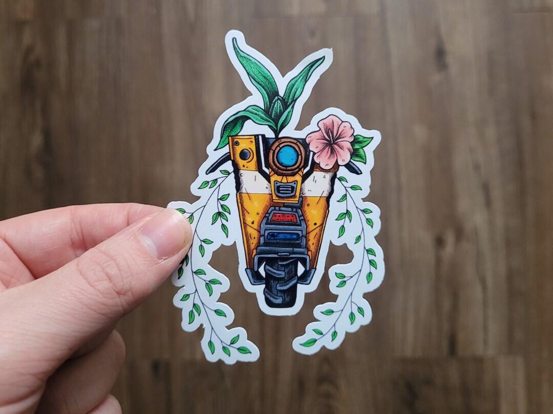 Claptrap CL4P-TP Borderlands Robot Vinyl Sticker // Veronica VR-0N1CA ...