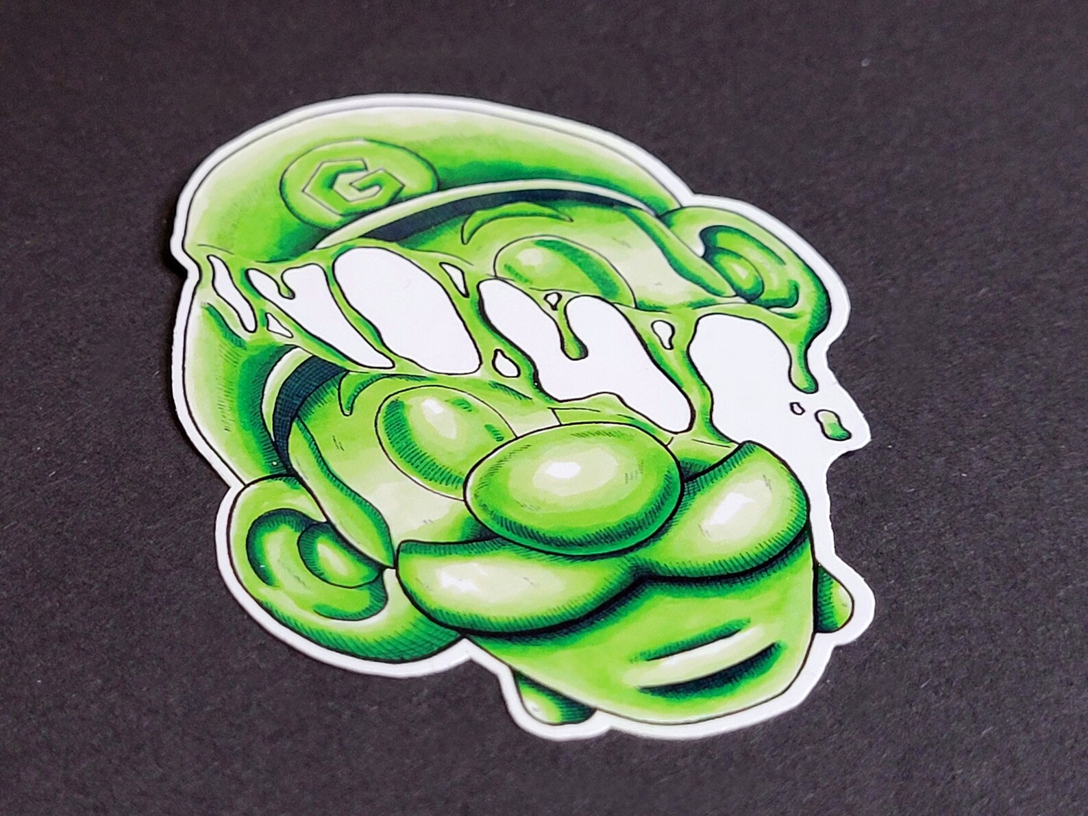 Gooigi Vinyl Sticker // Luigi Decal // Luigis Mansion 3 | Etsy