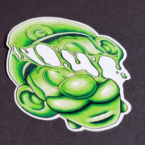 Gooigi Vinyl Sticker // Luigi Decal // Luigi's Mansion Sticker - Etsy