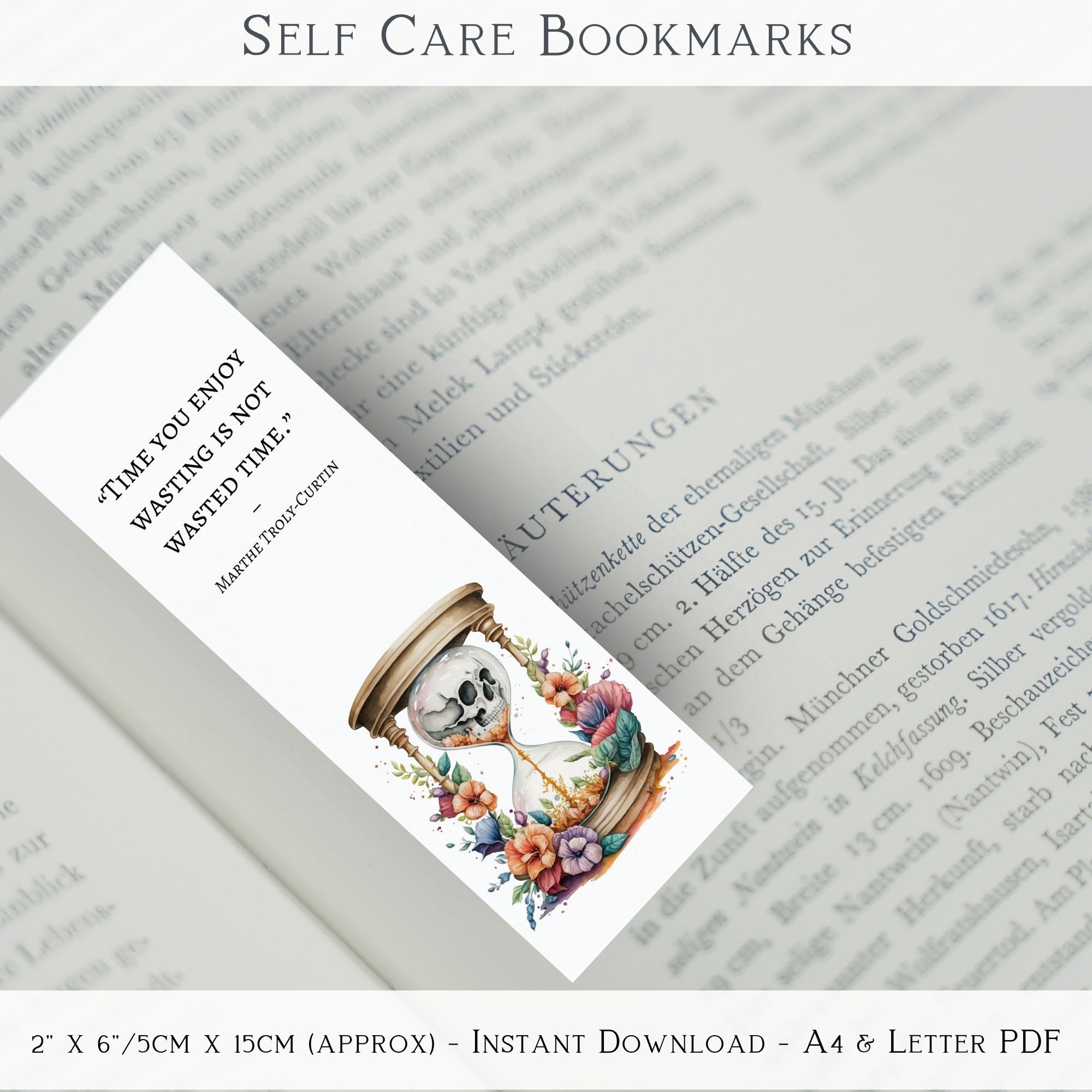 Printable Skull Bookmarks, INSTANT DOWNLOAD, Printable Bookmark, Book ...