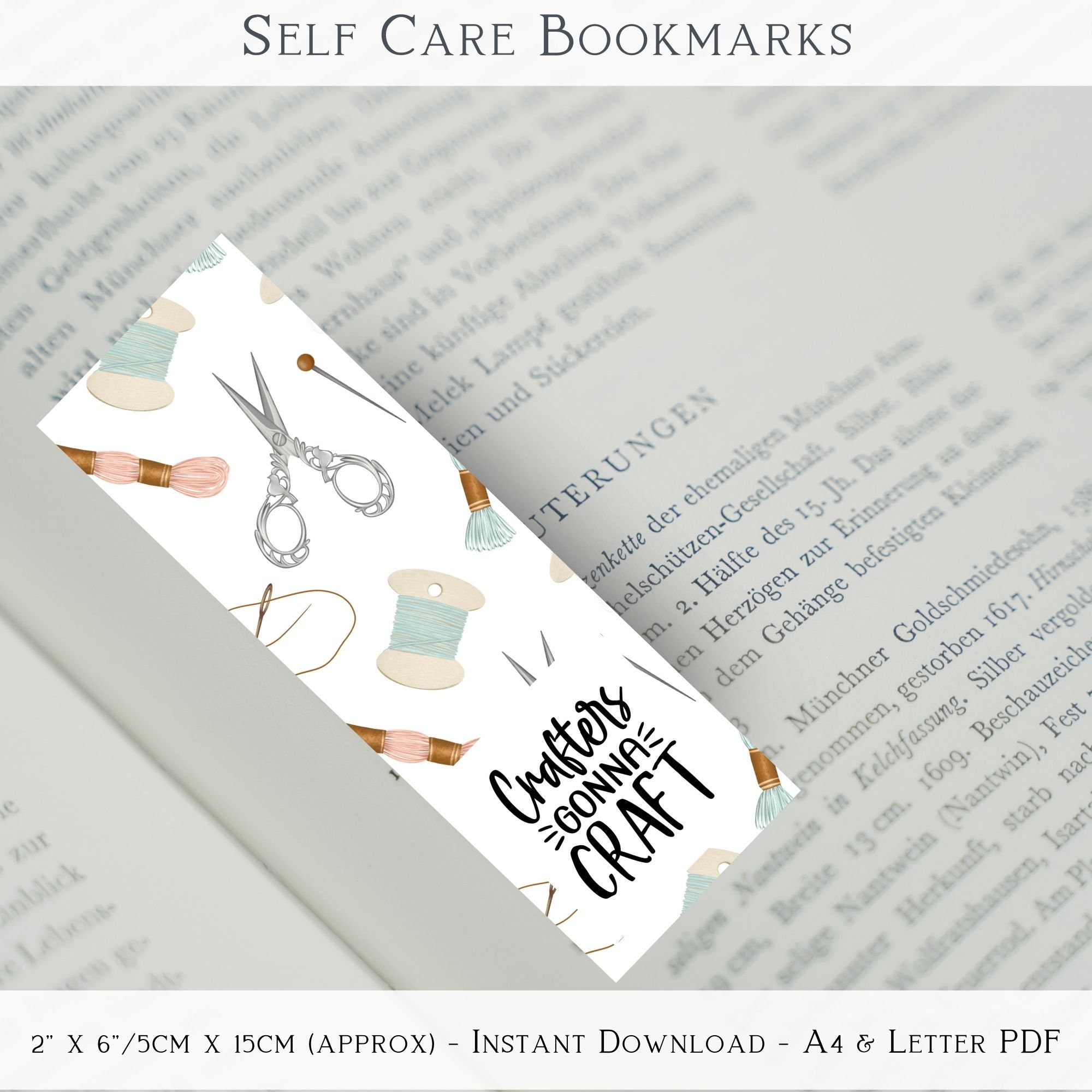Printable Craft Quote Bookmarks, INSTANT DOWNLOAD, Printable Bookmark ...