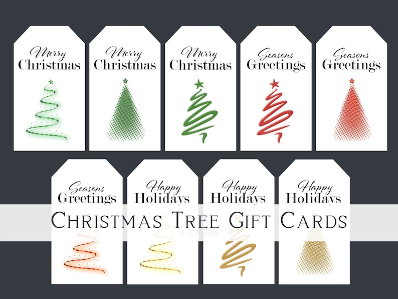 Christmas Printable Gift Tags, Christmas Gift Tags, Holiday Tags ...
