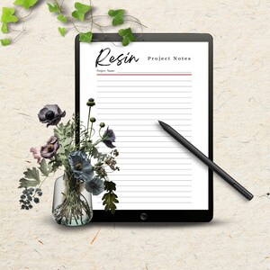 Resin Project Printable, Resin Planner PDF, Resin Printable, Craft ...