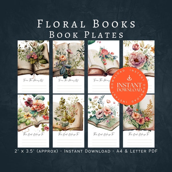 Printable Bookplates - Etsy