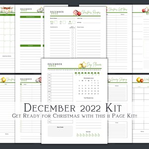 Printable Christmas Organiser, Holiday Planner, Christmas Printables ...
