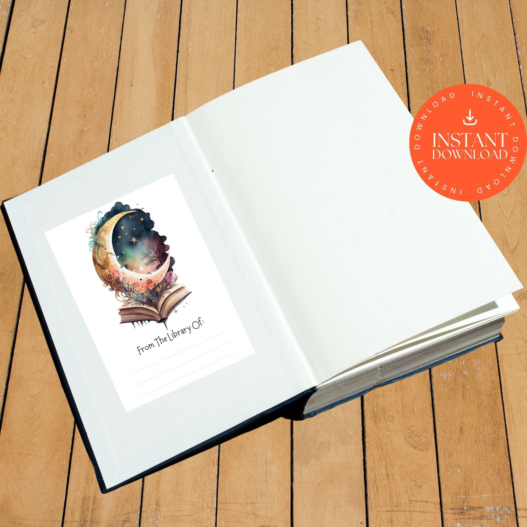 Out of This World Bookplates, INSTANT DOWNLOAD, Printable Bookplates ...