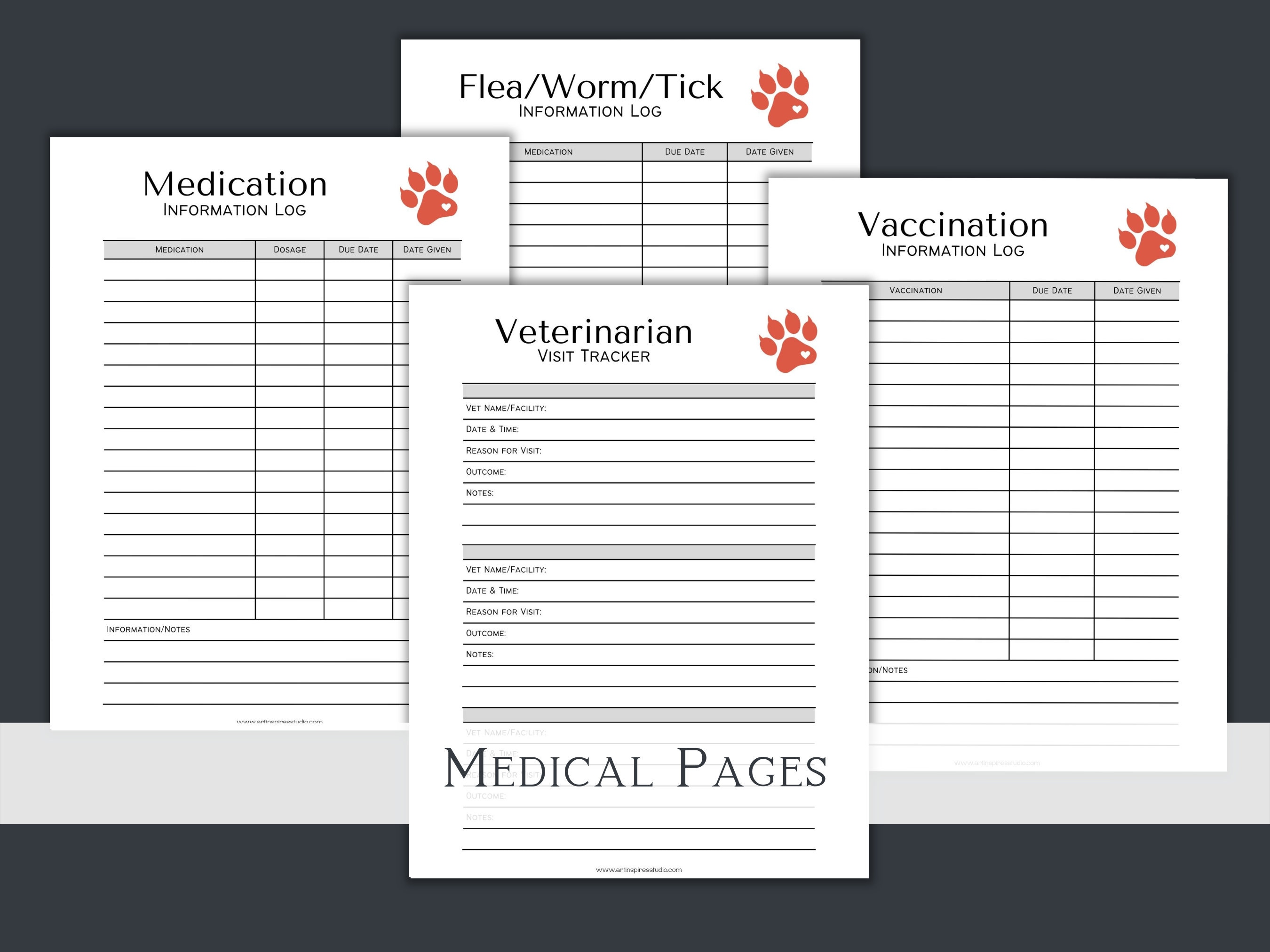 Pet Planner, Printable Pet Organiser, Pet Care, Pet Sitter, Pet Notes ...