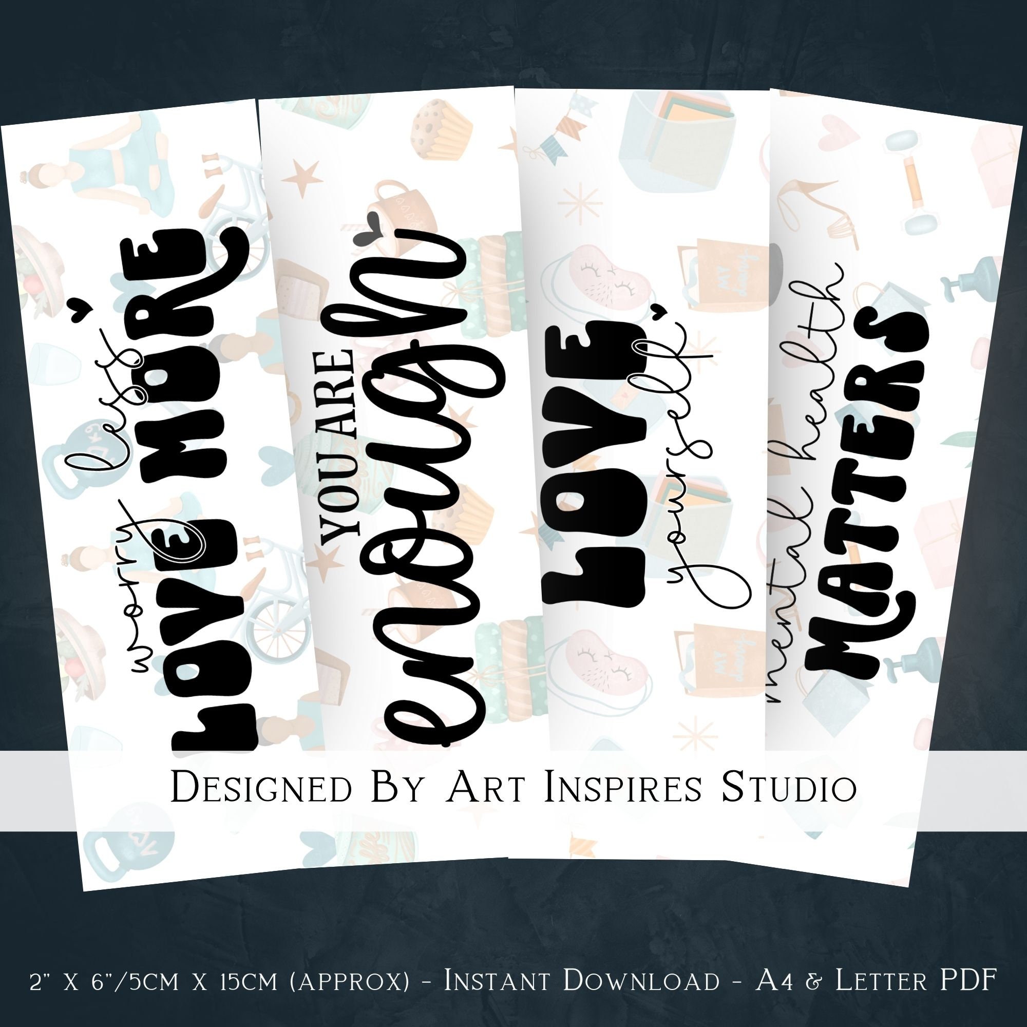 Printable Affirmation Bookmarks, INSTANT DOWNLOAD, Printable Bookmark ...