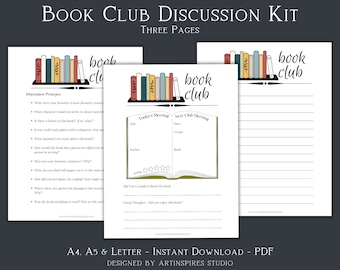 Book Club Questionnaire - Etsy