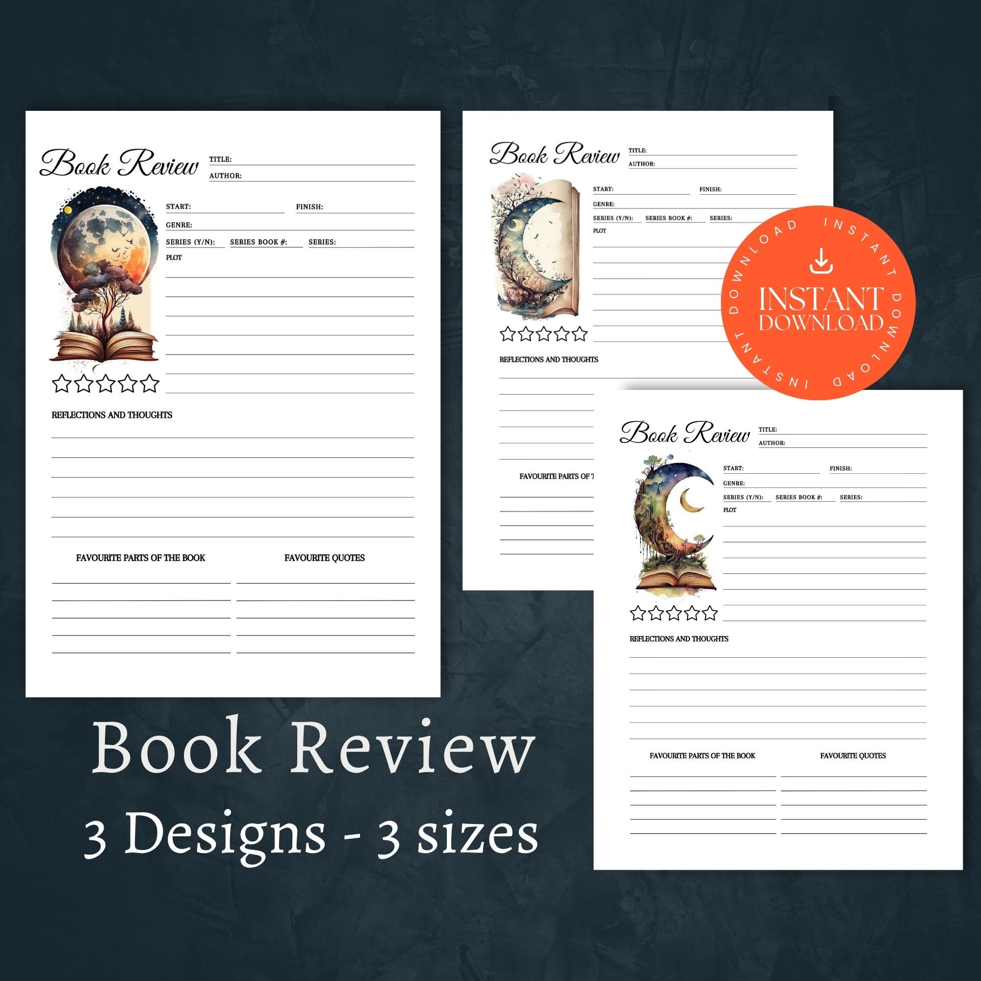 Out of This World Book Review INSTANT DOWNLOAD. Book Review - Etsy