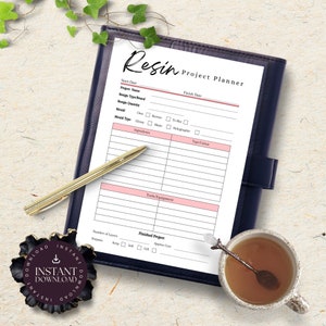 Resin Project Printable, Resin Planner PDF, Resin Printable, Craft ...