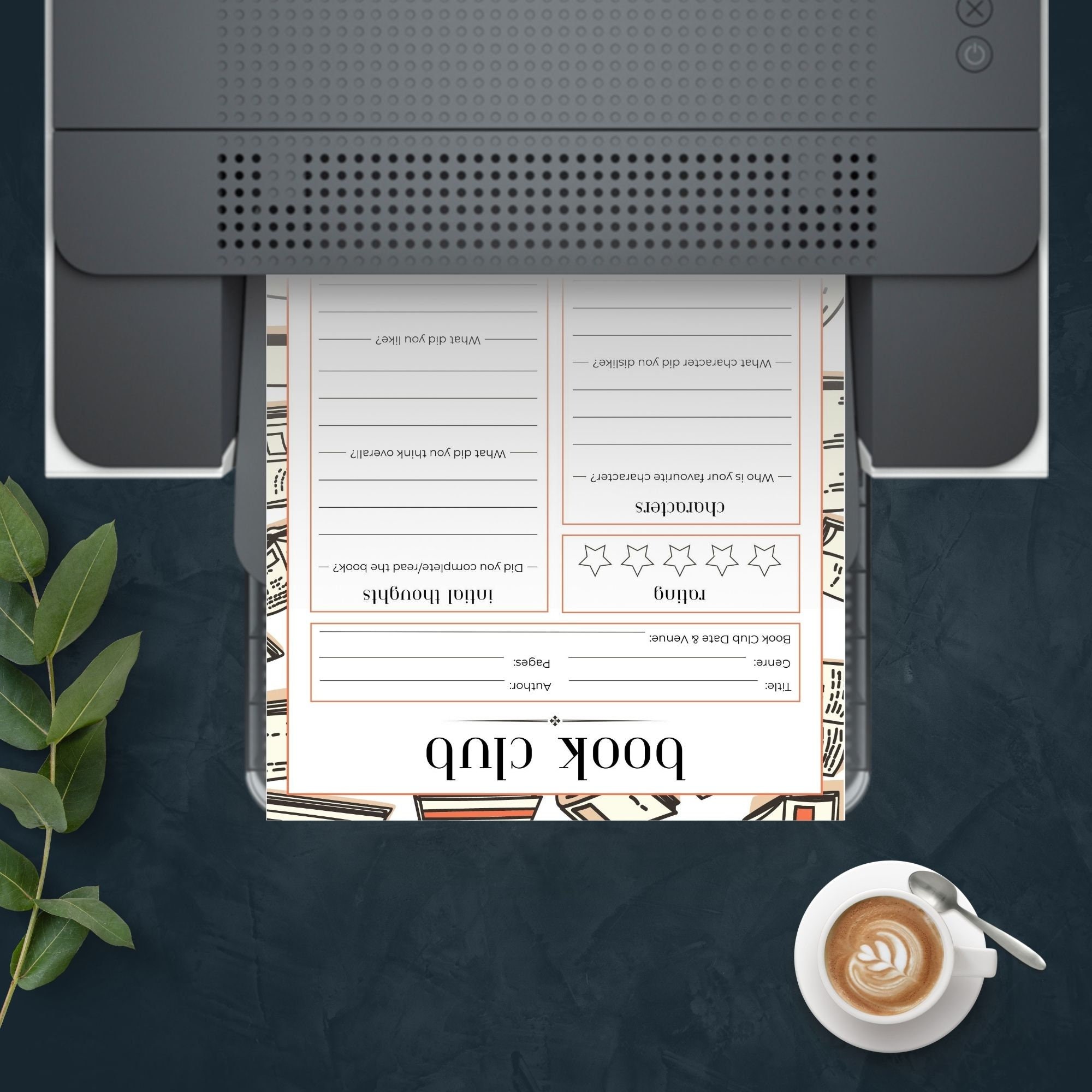 Book Club Printable Book Club Discussions DOWNLOAD - Etsy