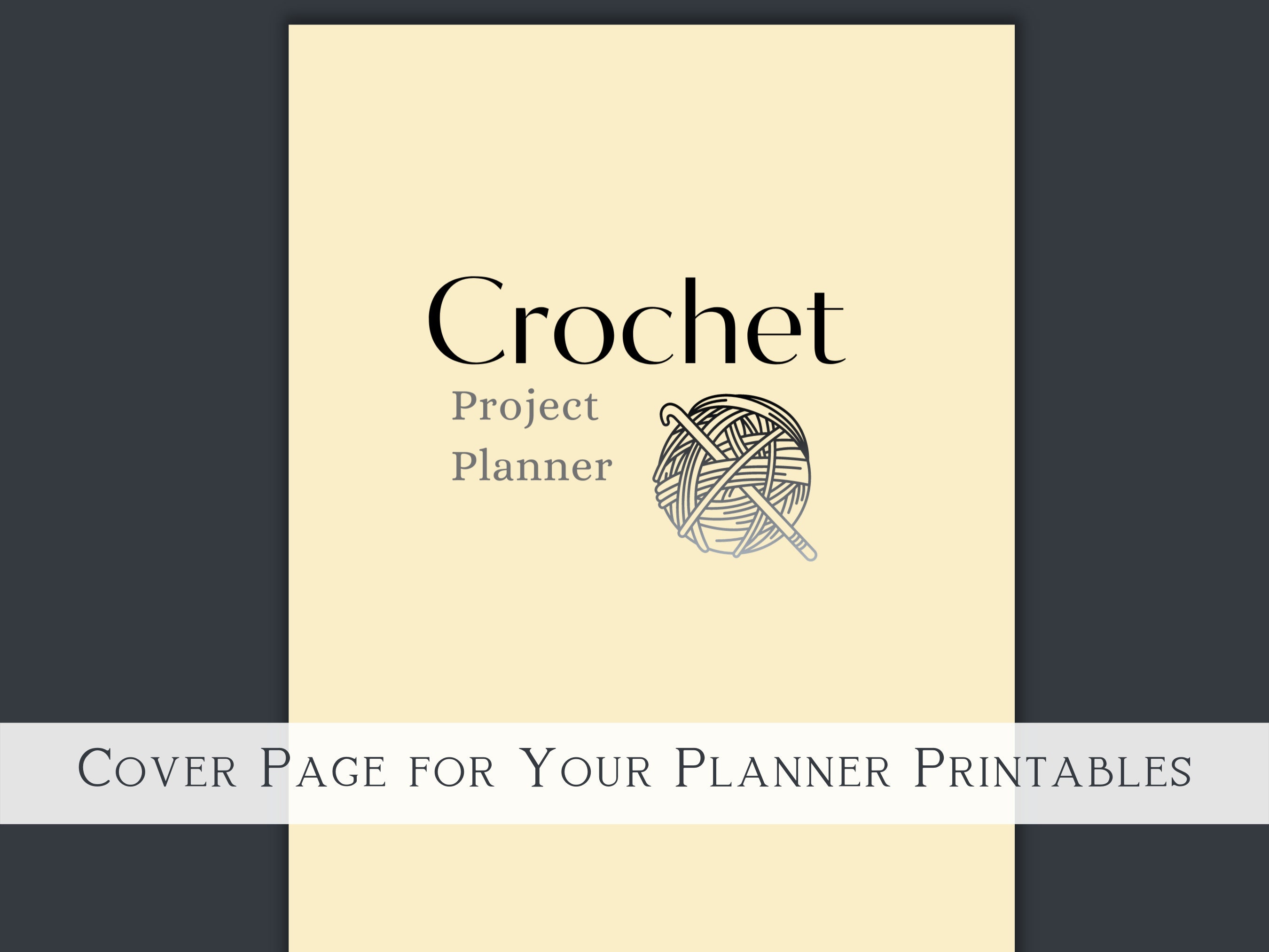Crochet Project Planner Printable, Crochet Planner, Crochet Printable ...