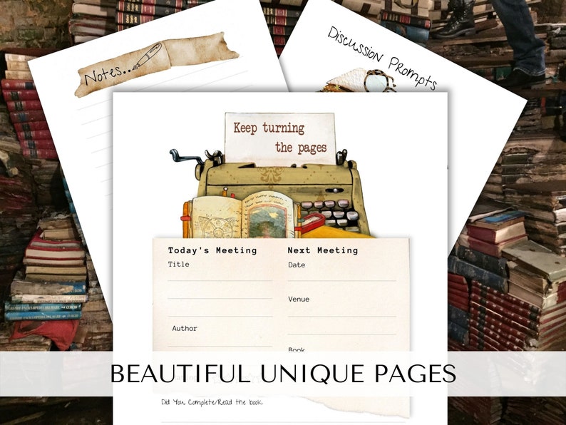 Keep Reading Book Club Planner Book Club Discussion Book - Etsy