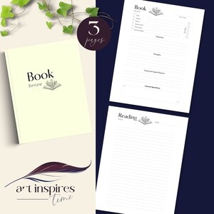 Printable Book Review Kit, Reading Journal, Book Printable, Reading ...