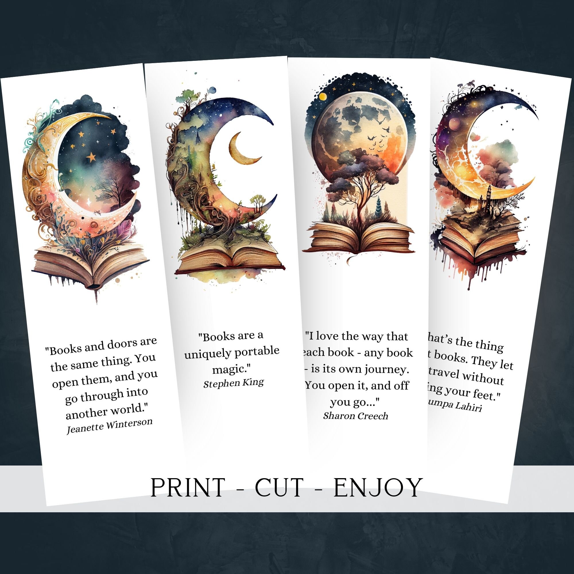 Out of This World Bookmarks, INSTANT DOWNLOAD, Printable Bookmarks ...