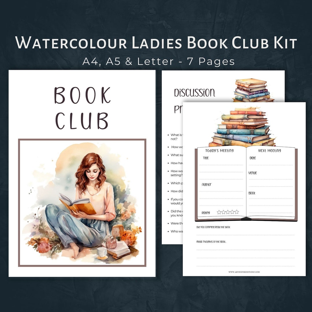 Book Club Printable, Book Club Discussions, DOWNLOAD, Questions for ...