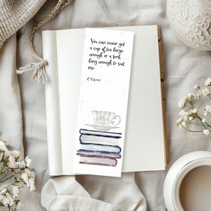 Quote Bookmark Printable, Reading Book Gift, Teacher Bookmarks, Book ...