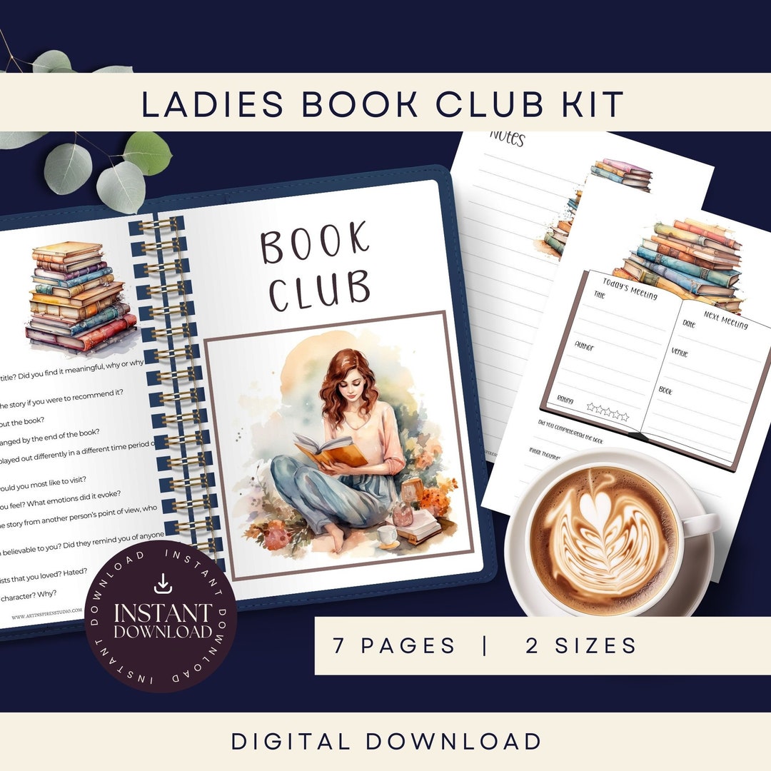 Book Club Printable, Book Club Discussions, DOWNLOAD, Questions for ...