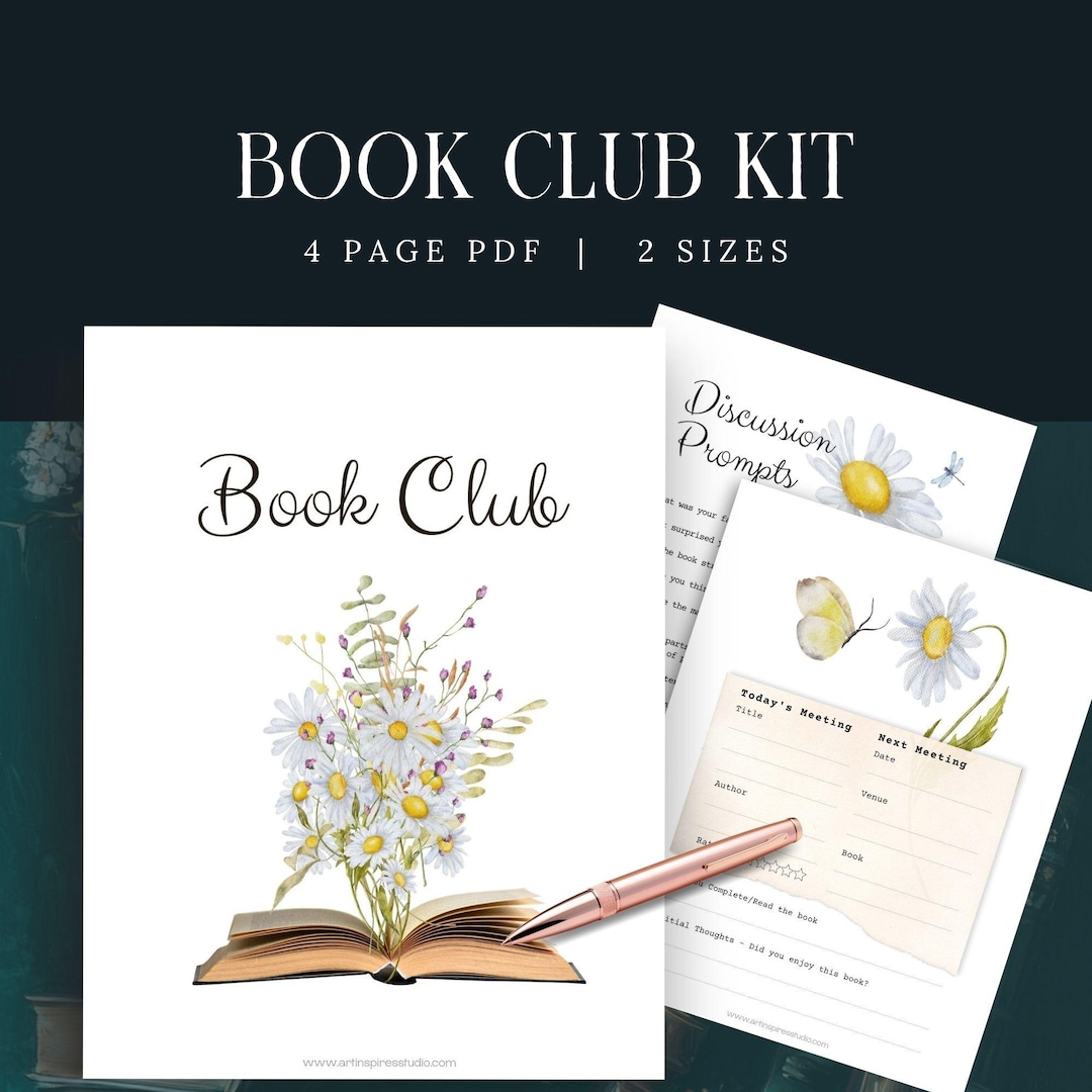 Daisy Book Club Planner, Book Club Discussion, Book Review, Reading ...