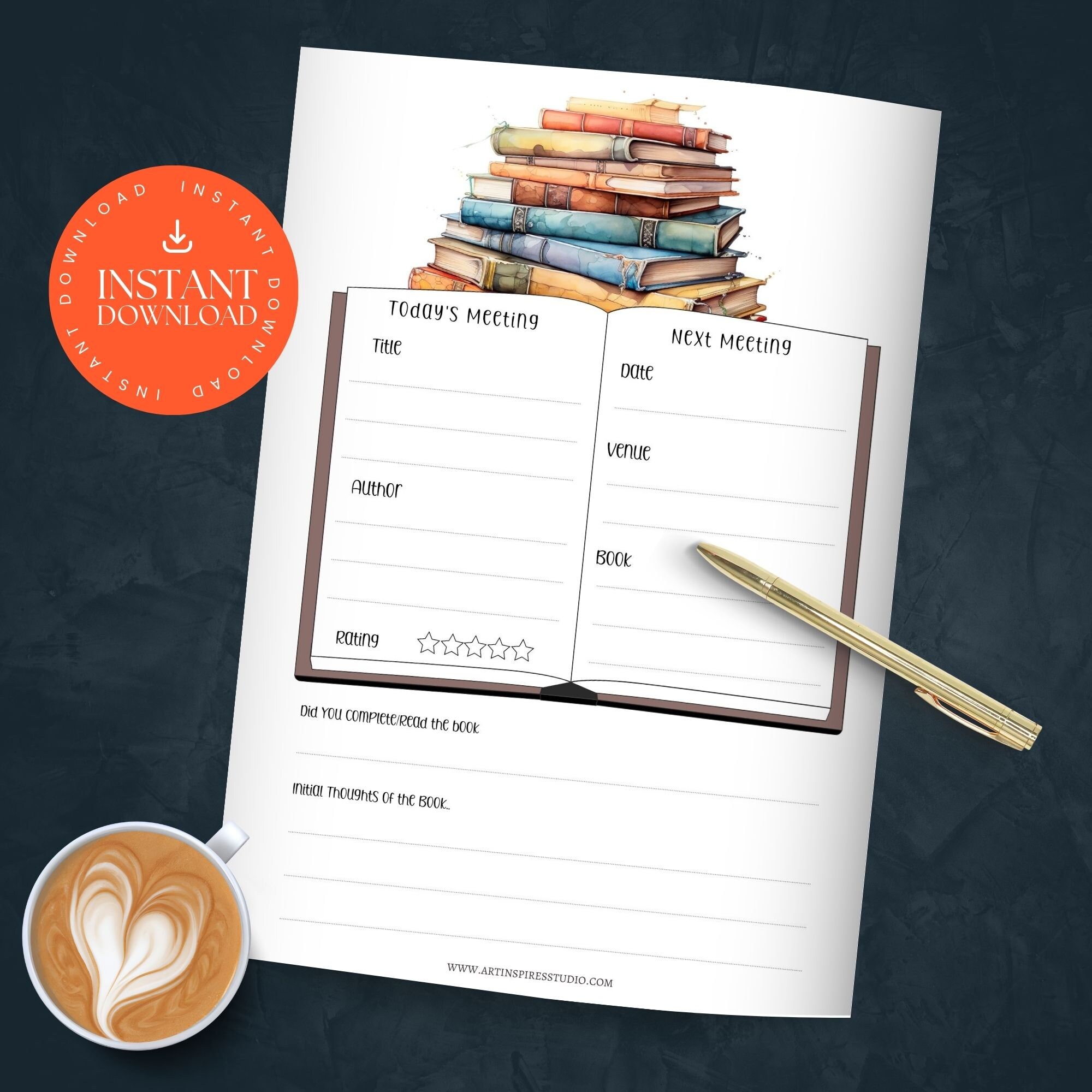 Book Club Printable, Book Club Discussions, DOWNLOAD, Questions for ...