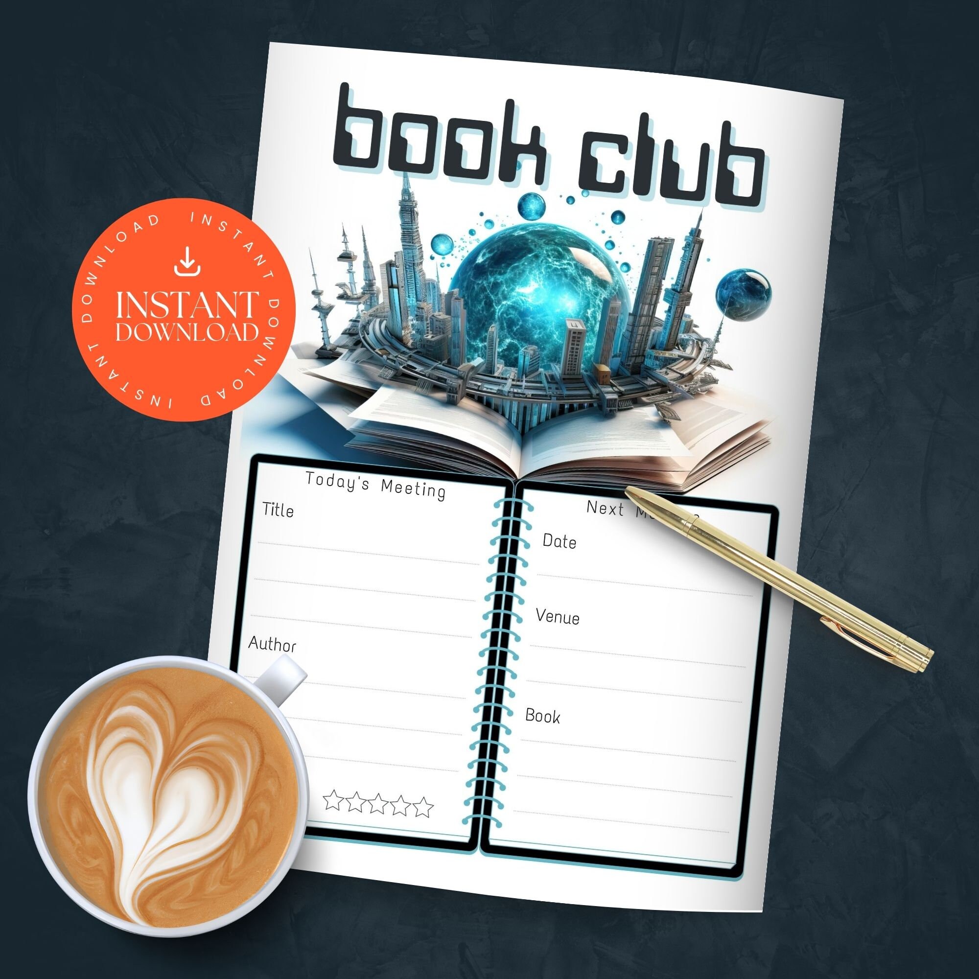 Sci Fi Book Club Printable Science Fiction Discussions - Etsy