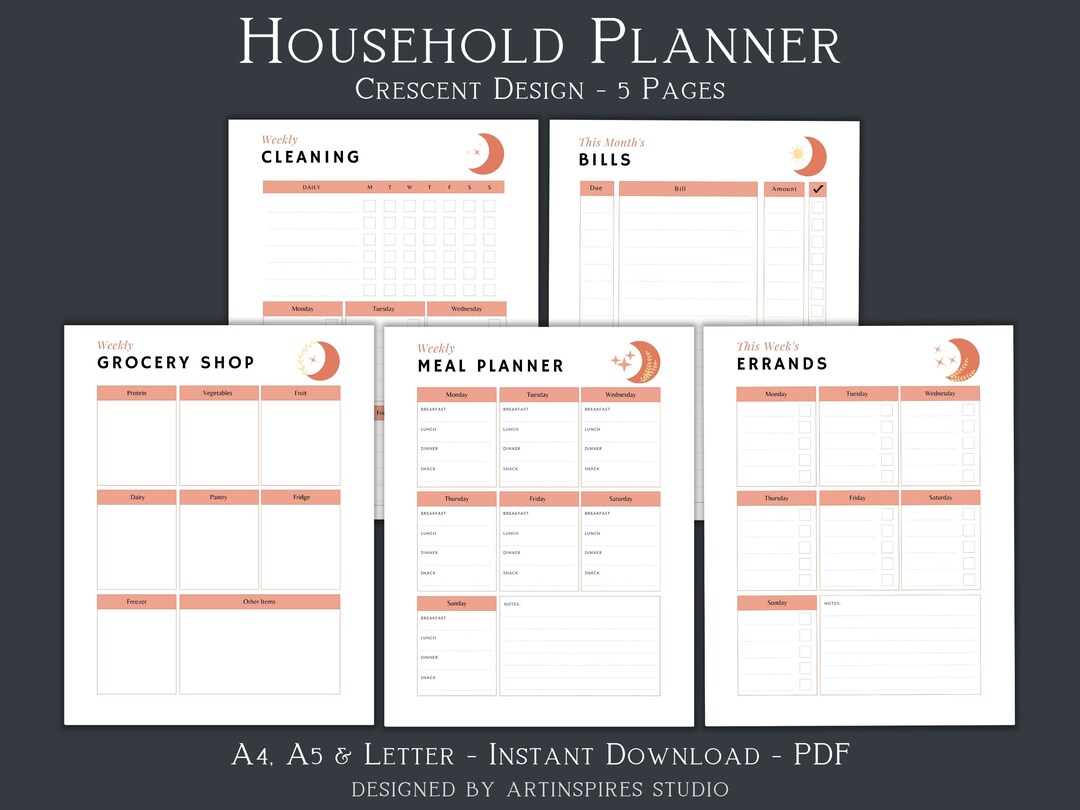 Household Planner, Home Organisation, Home Management, House Management ...