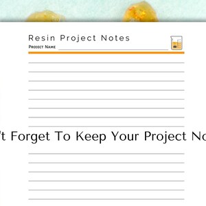 Resin Project Printable Resin Planner PDF Resin Printable - Etsy
