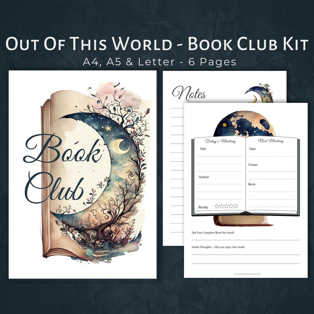 Out of This World Book Club Kit, INSTANT DOWNLOAD. Book Club Discussion ...