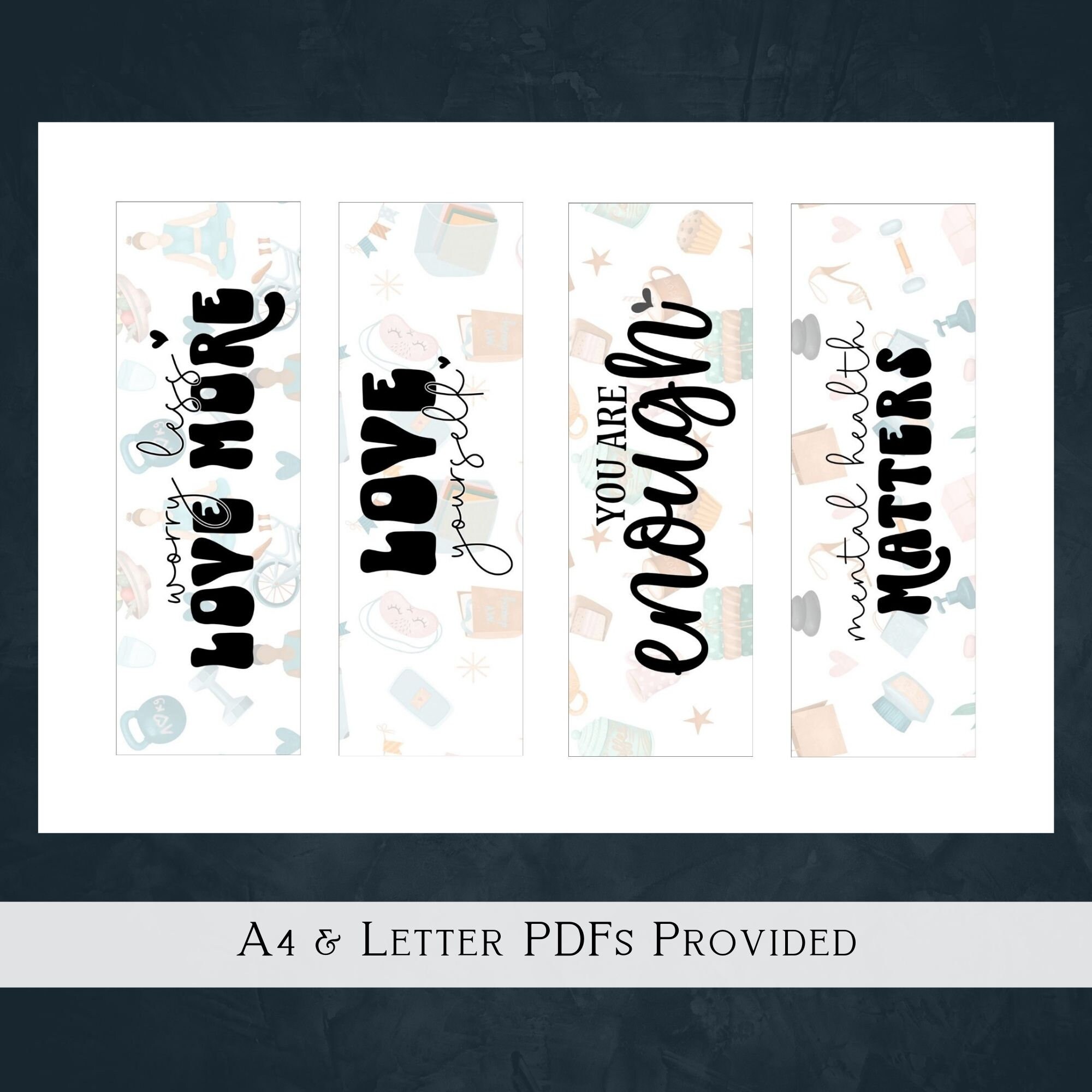 Printable Affirmation Bookmarks, INSTANT DOWNLOAD, Printable Bookmark ...