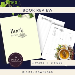 Printable Book Review Kit, Reading Journal, Book Printable, Reading ...