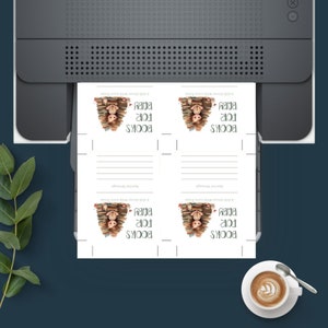 Book Pile Baby Bookplate, INSTANT DOWNLOAD, Books Baby Shower, Library ...