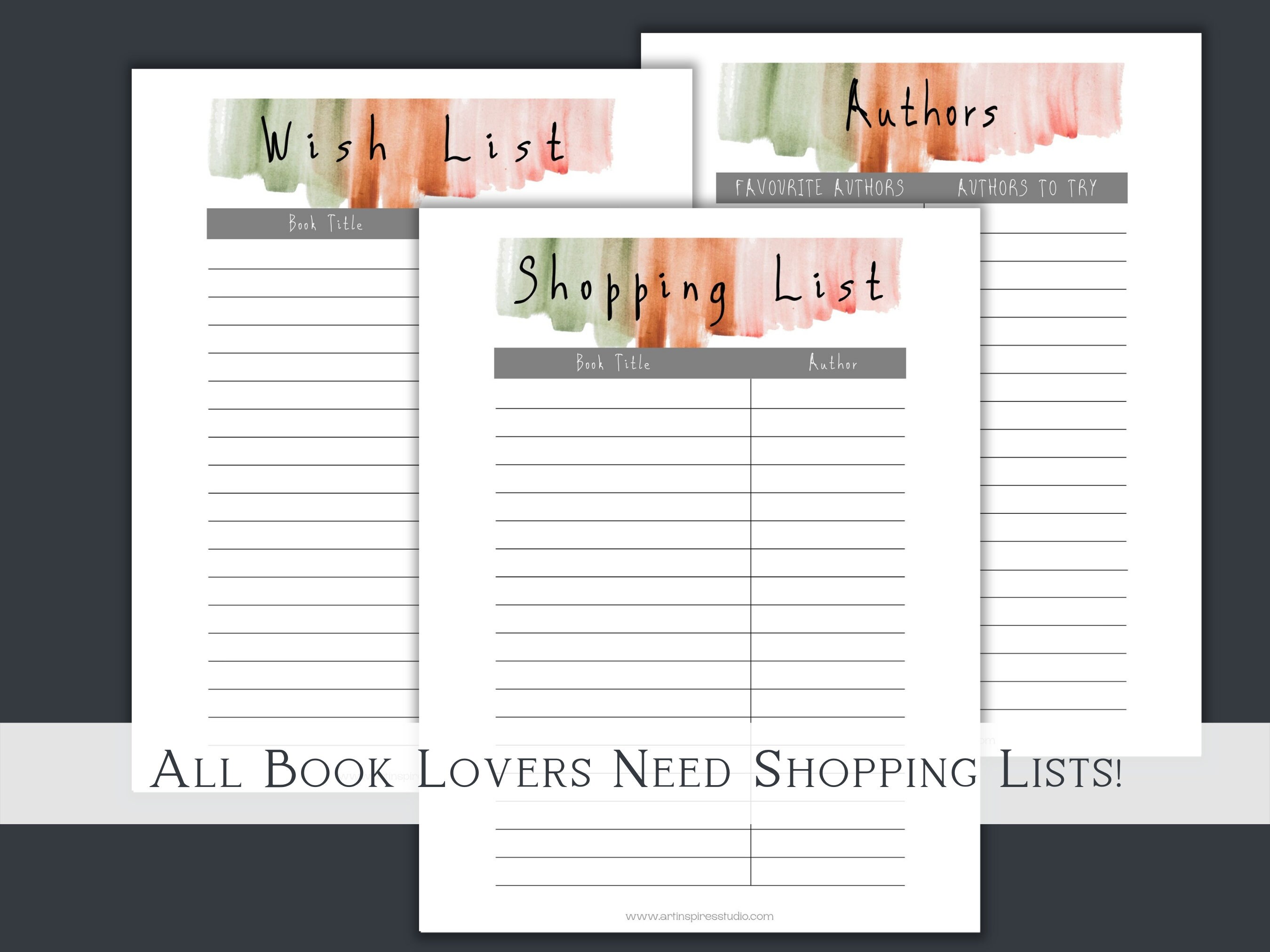 Book Journal Planner, Printable Reading Planner, Books by Series, Book ...