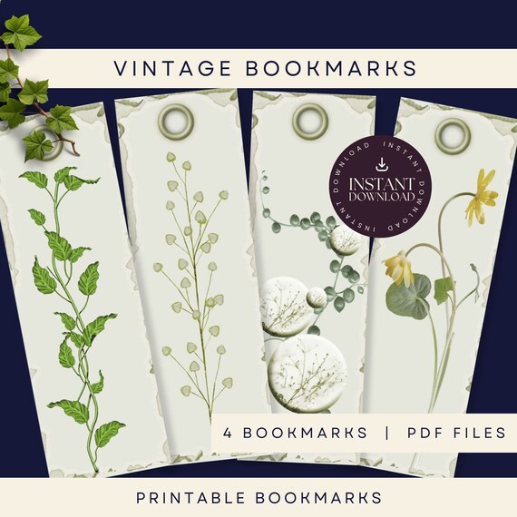 Vines Printable Bookmarks Creative Watercolor Bookmark Ideas For