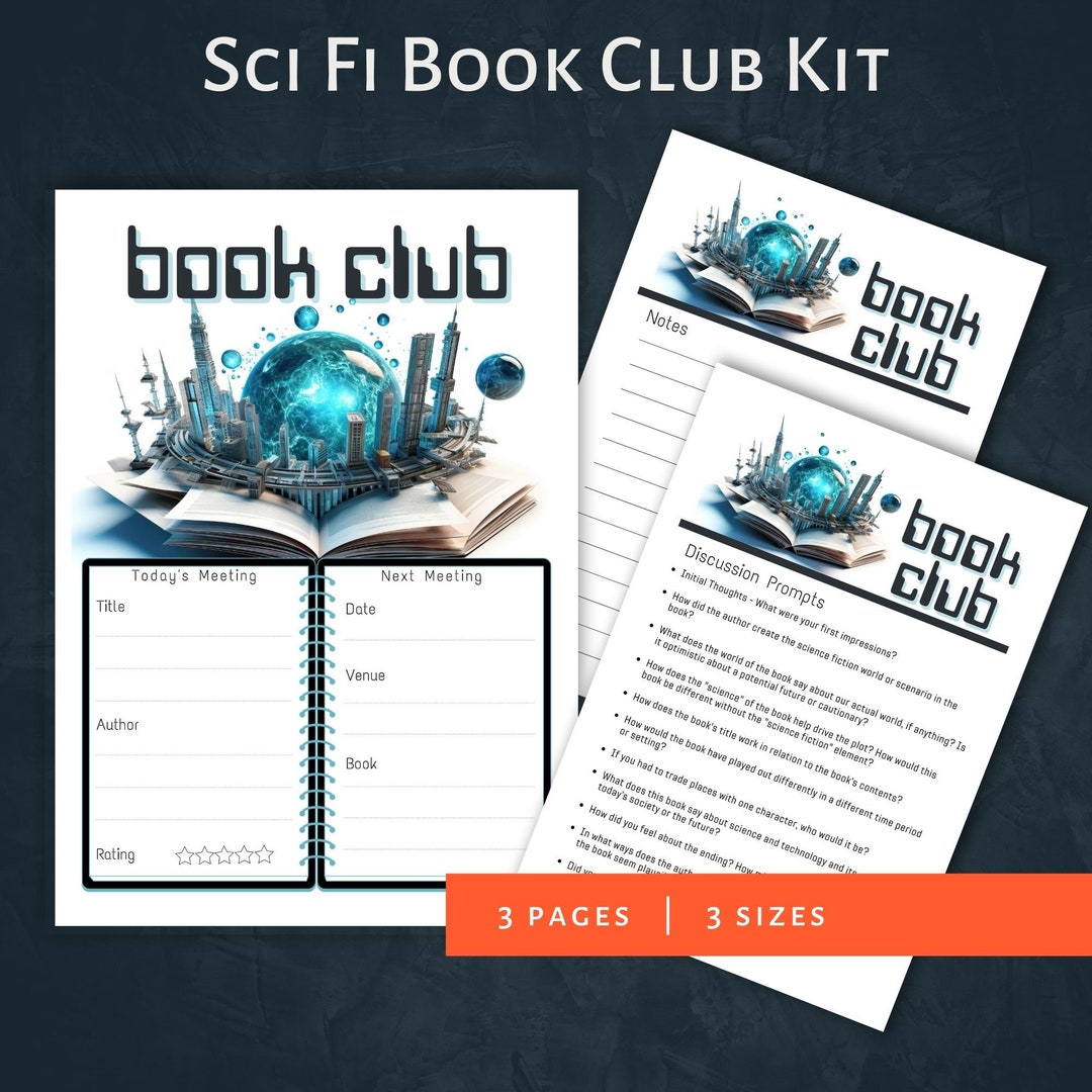 Sci Fi Book Club Printable Science Fiction Discussions - Etsy