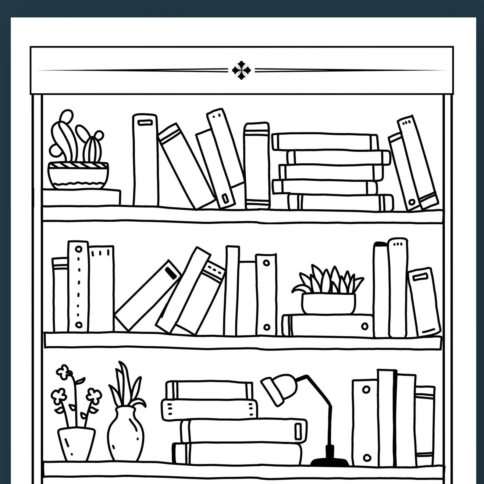 Bookshelf Reading Tracker, INSTANT DOWNLOAD, Bookshelf Reading Log ...