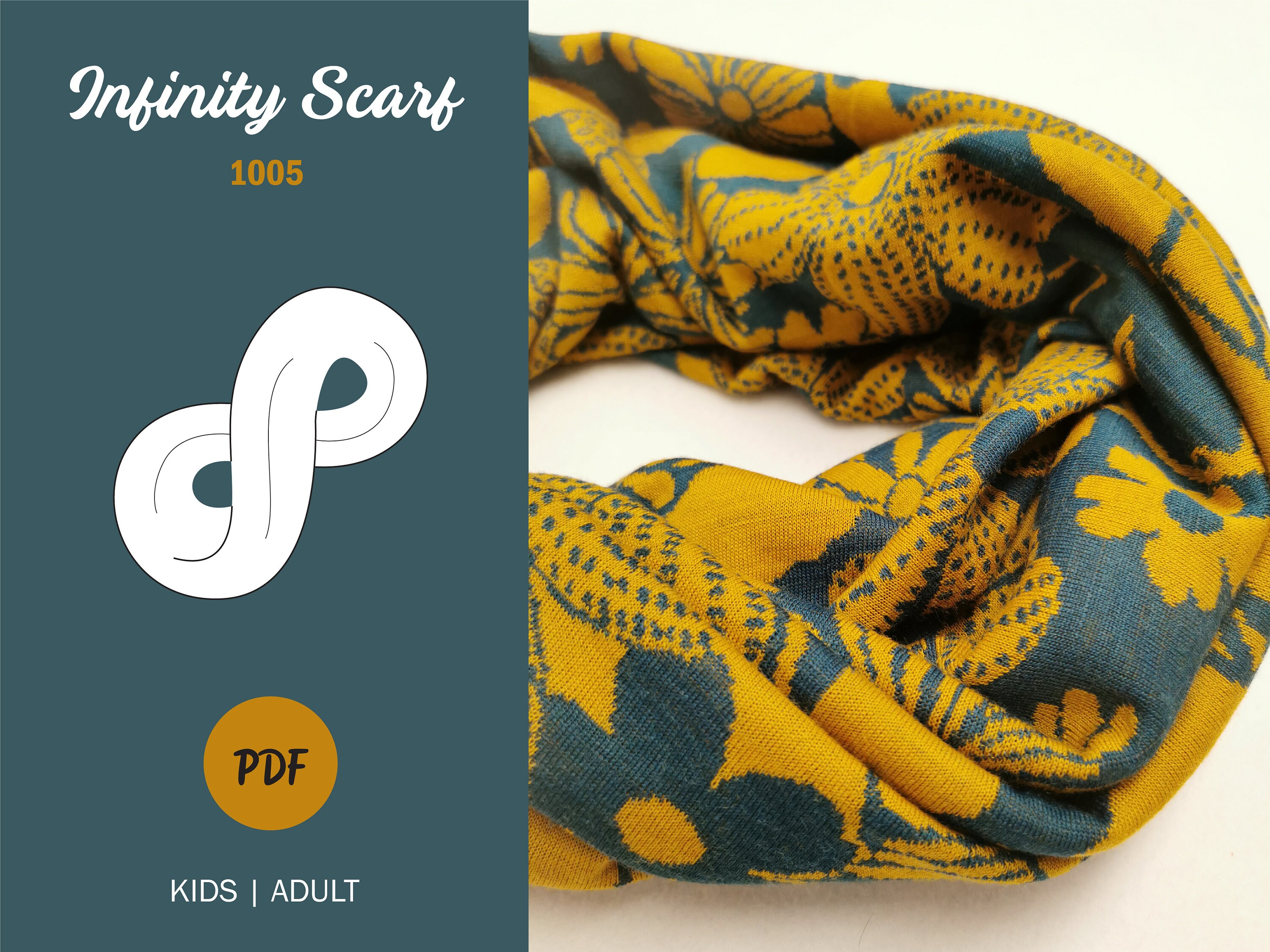 Infinity Scarf Sewing Pattern PDF - Etsy
