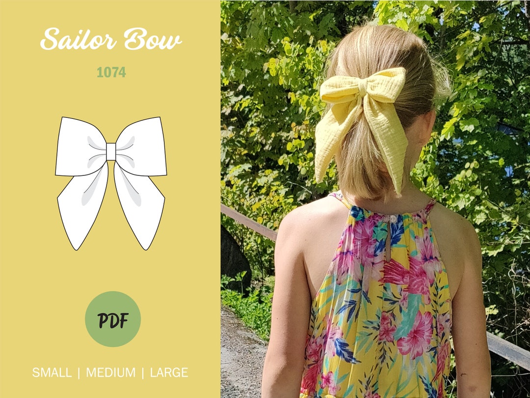 Sailor Bow Sewing Pattern PDF - Etsy