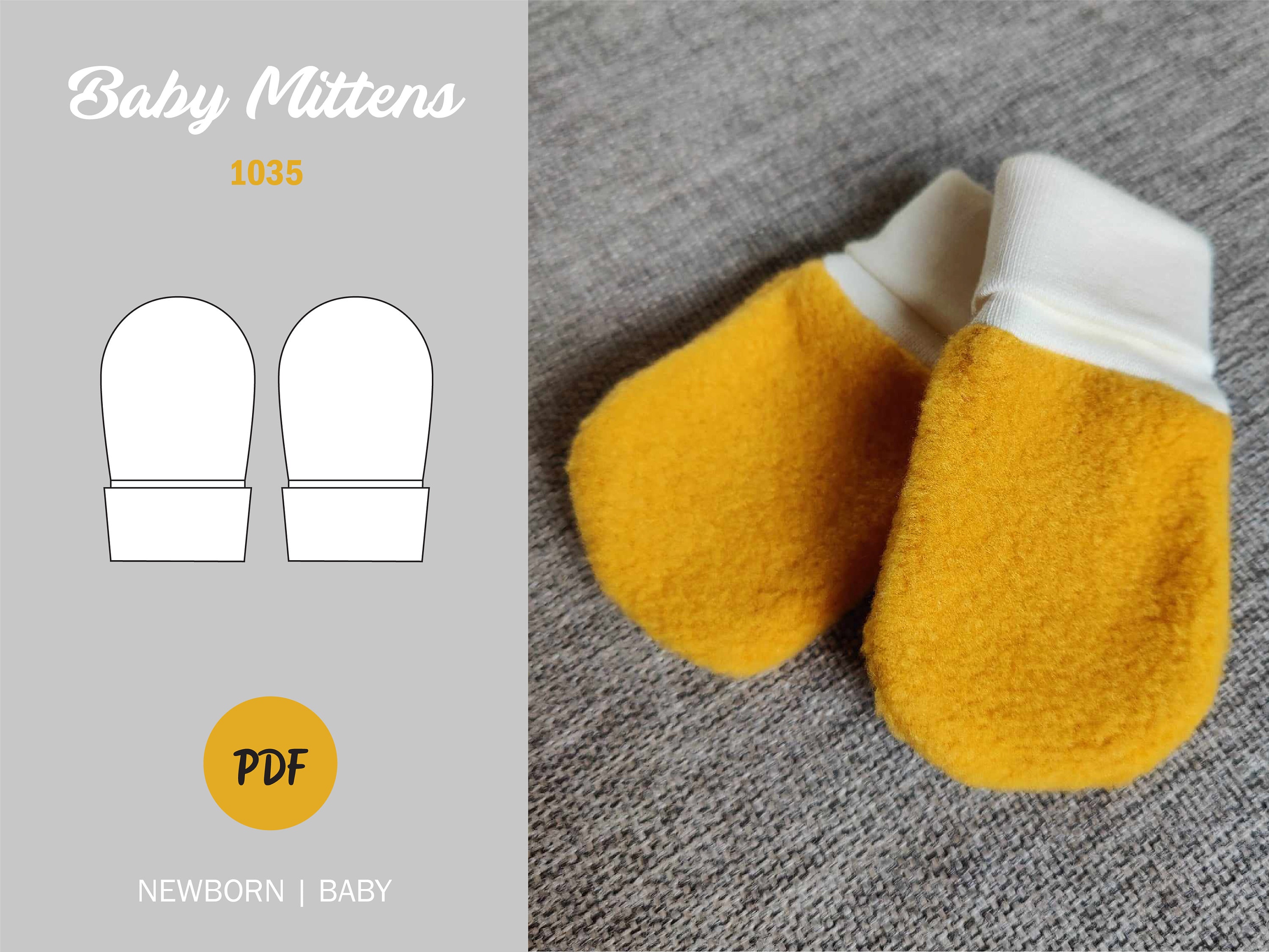 Baby Mittens Sewing Pattern PDF - Etsy
