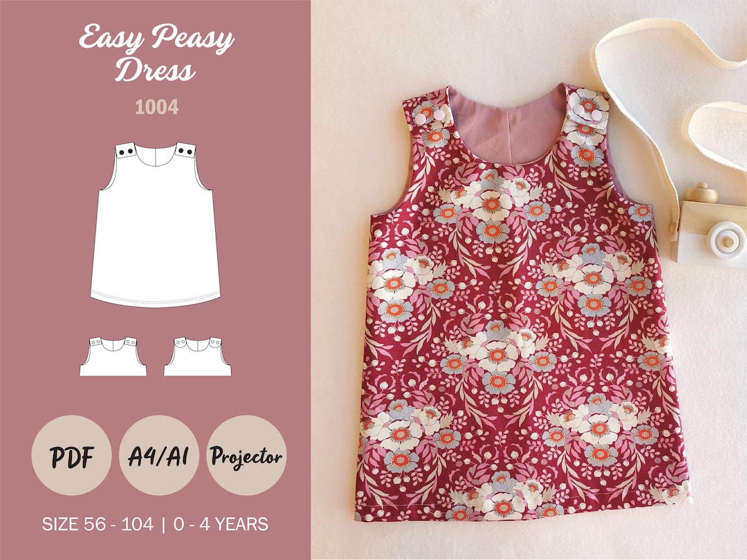 Easy Peasy Dress Sewing Pattern PDF - Etsy